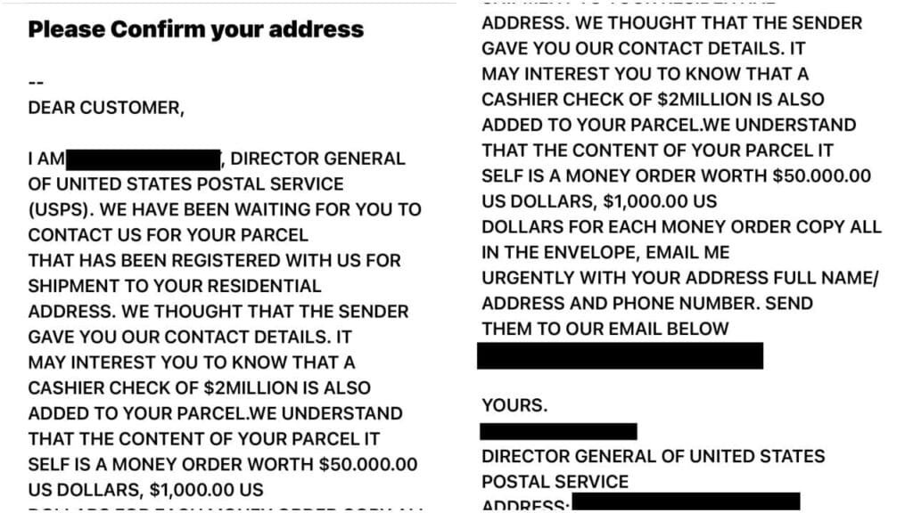 US Postal Service warns of latest phishing emails scam - Postaltimes